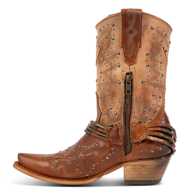 Wisteria Women's Western Harness Boots Tan | Freebird Stores | Shop ...