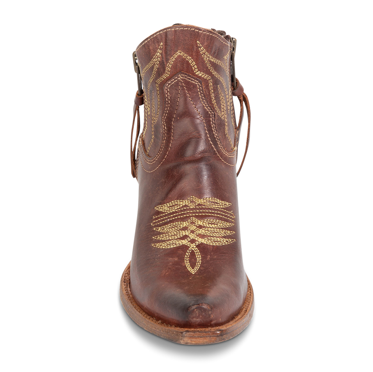 WOLFIE Women's Leather Booties Cognac | Freebird Stores | Shop Women's ...