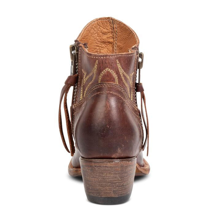 WOLFIE Women's Leather Booties Cognac | Freebird Stores | Shop Women's ...
